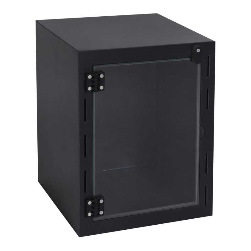 BLACK PVC Reptile Cage KIT 30x30x40 | for Gecko and Arboreal Snake